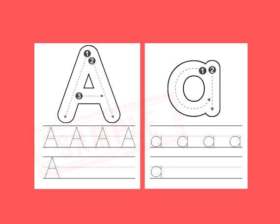 Alphabet Tracing Printable | Digital Download | A-Z Letter Practice for ...