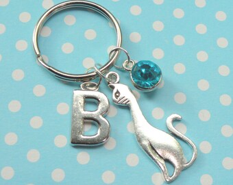 Cat keychain | Etsy