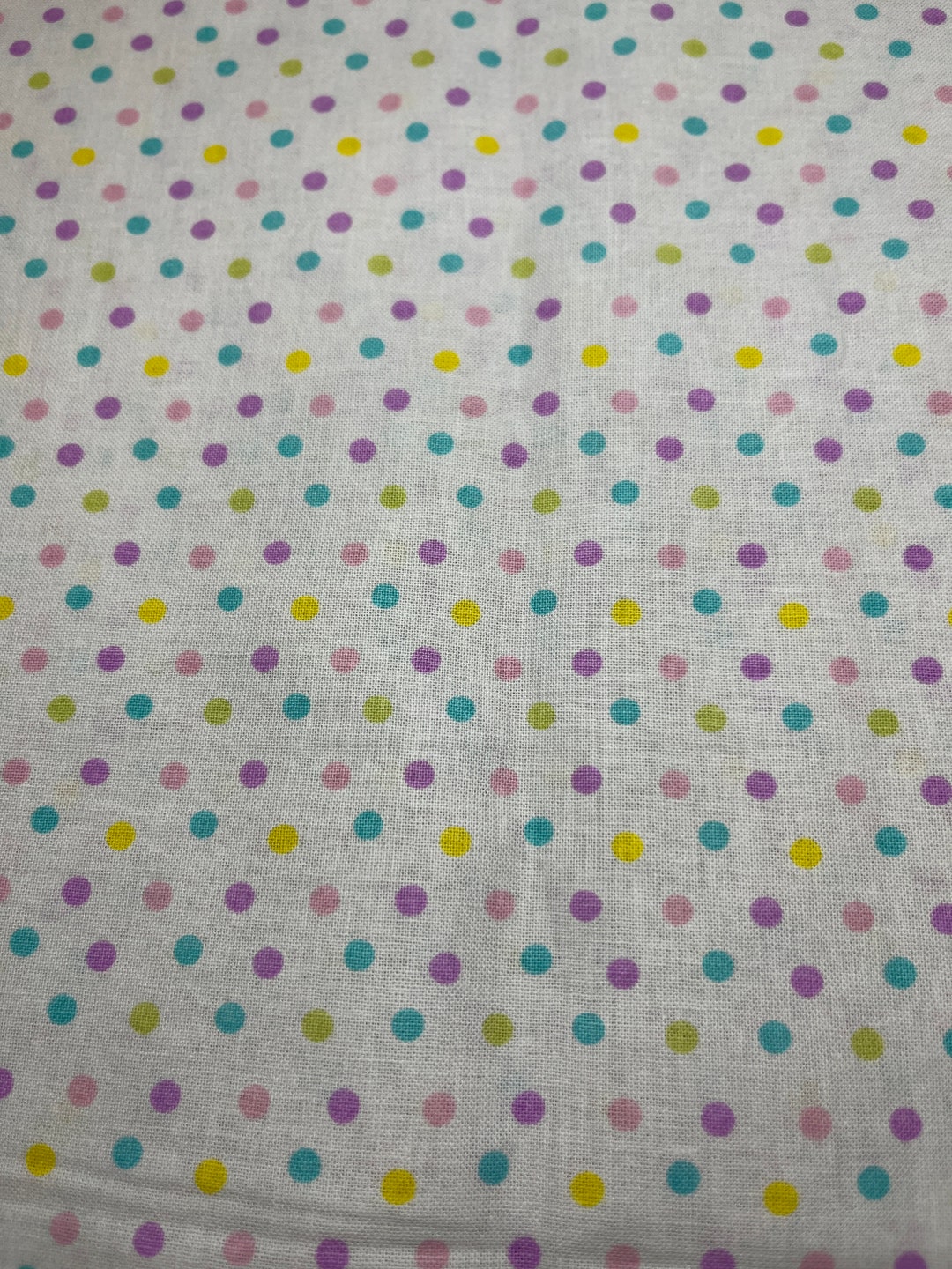Pastel Dot Fabric|multi-color Pastel Dot Fabric|12" X 45" - Etsy