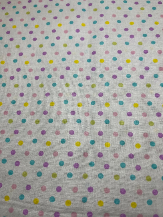 Pastel Dot Fabricmulti-color Pastel Dot Fabric12 X - Etsy