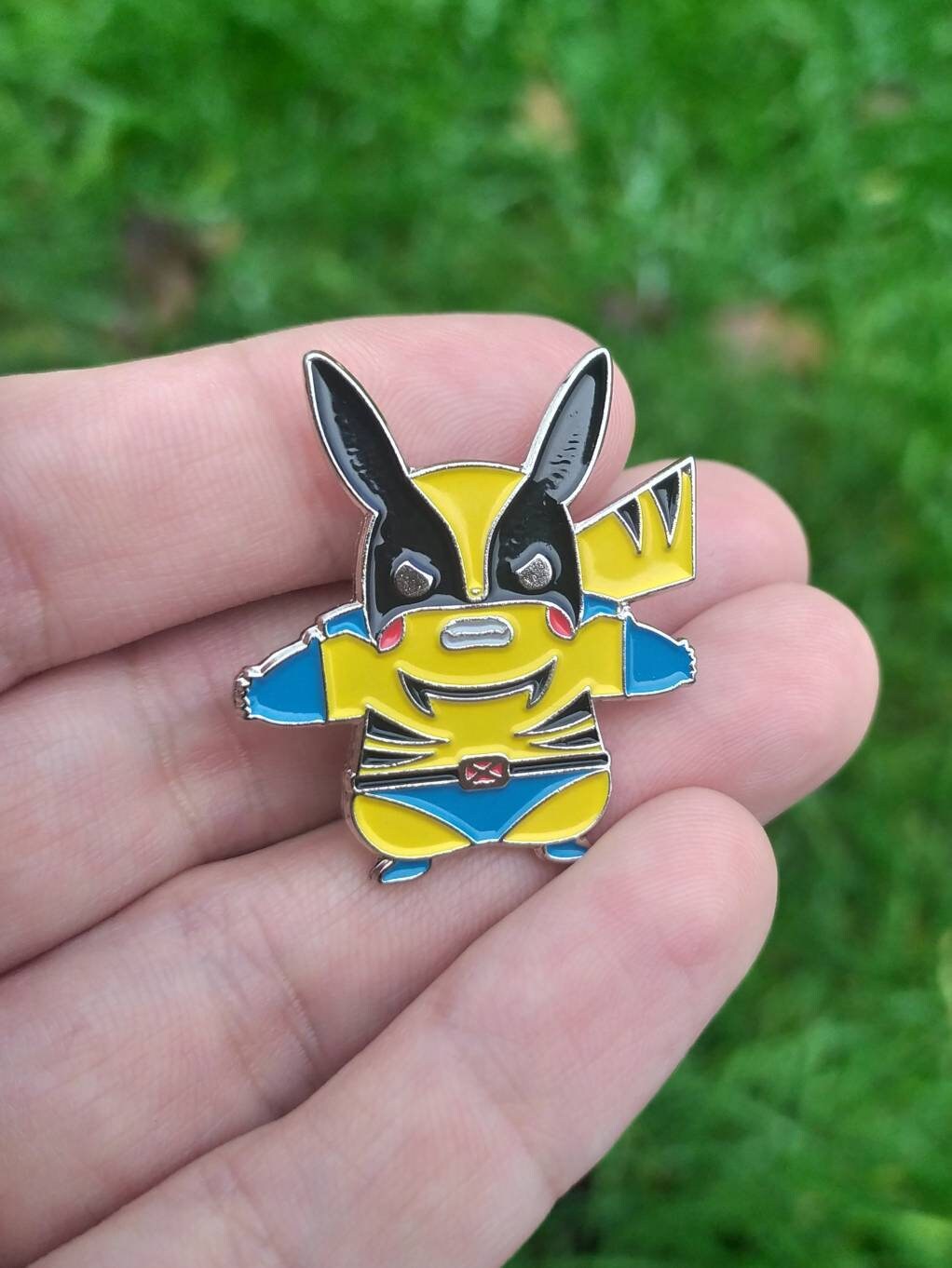 X-men Wolverine Pikachu Soft Enamel Pin Badge by Pandana - Etsy UK