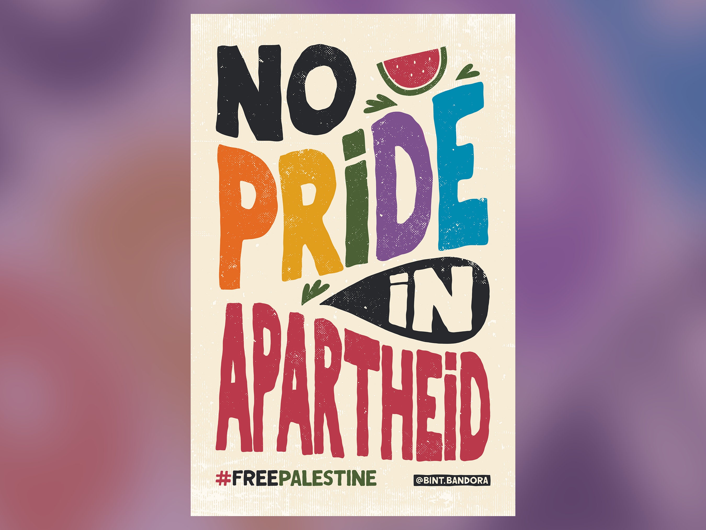 Apartheid Protest Poster