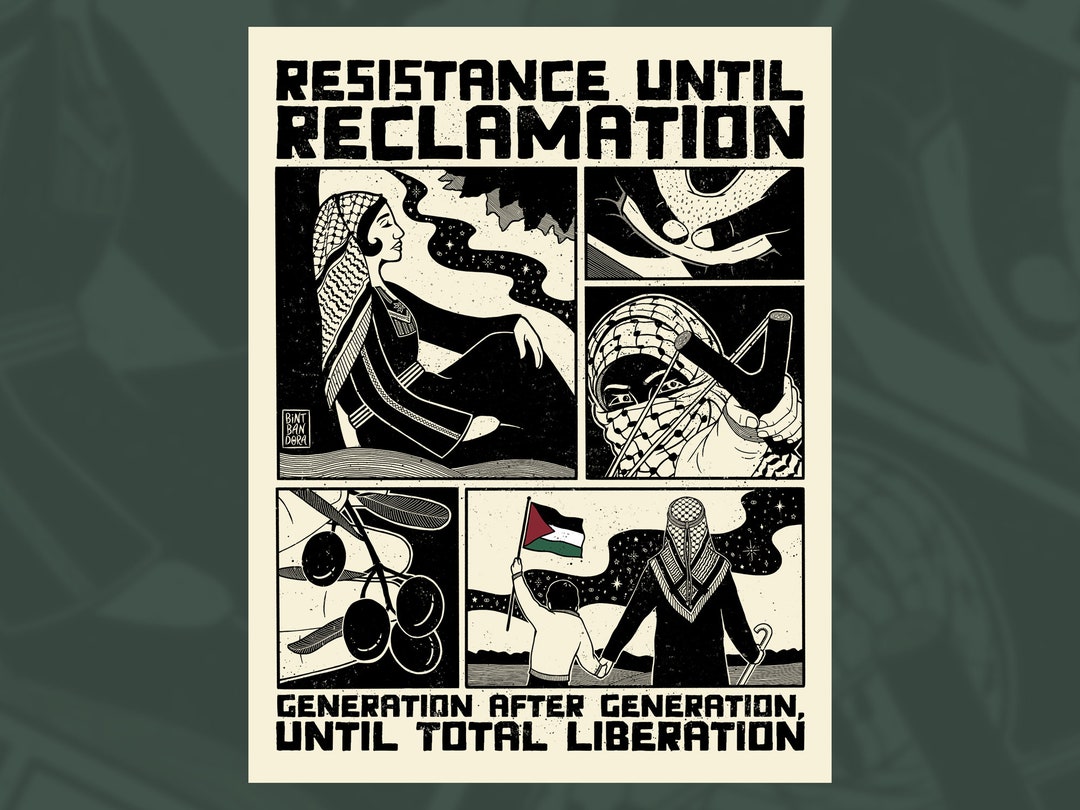 Resistance Until Reclamation, Palestine Art, Nakba, 1948, Palestine ...