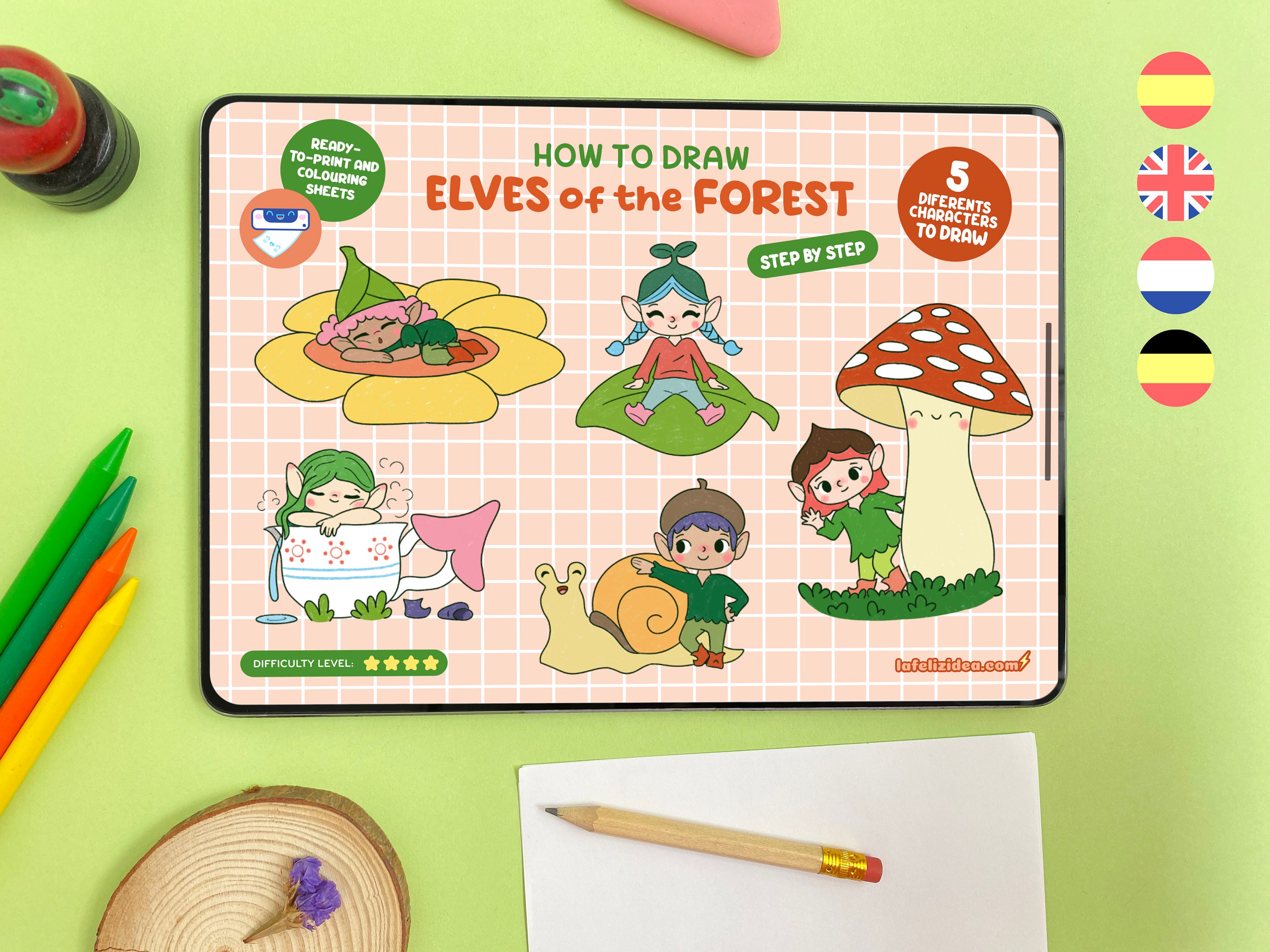 How to Draw FOREST ELVES, Drawing Guide, Learn to Draw, Drawing ...