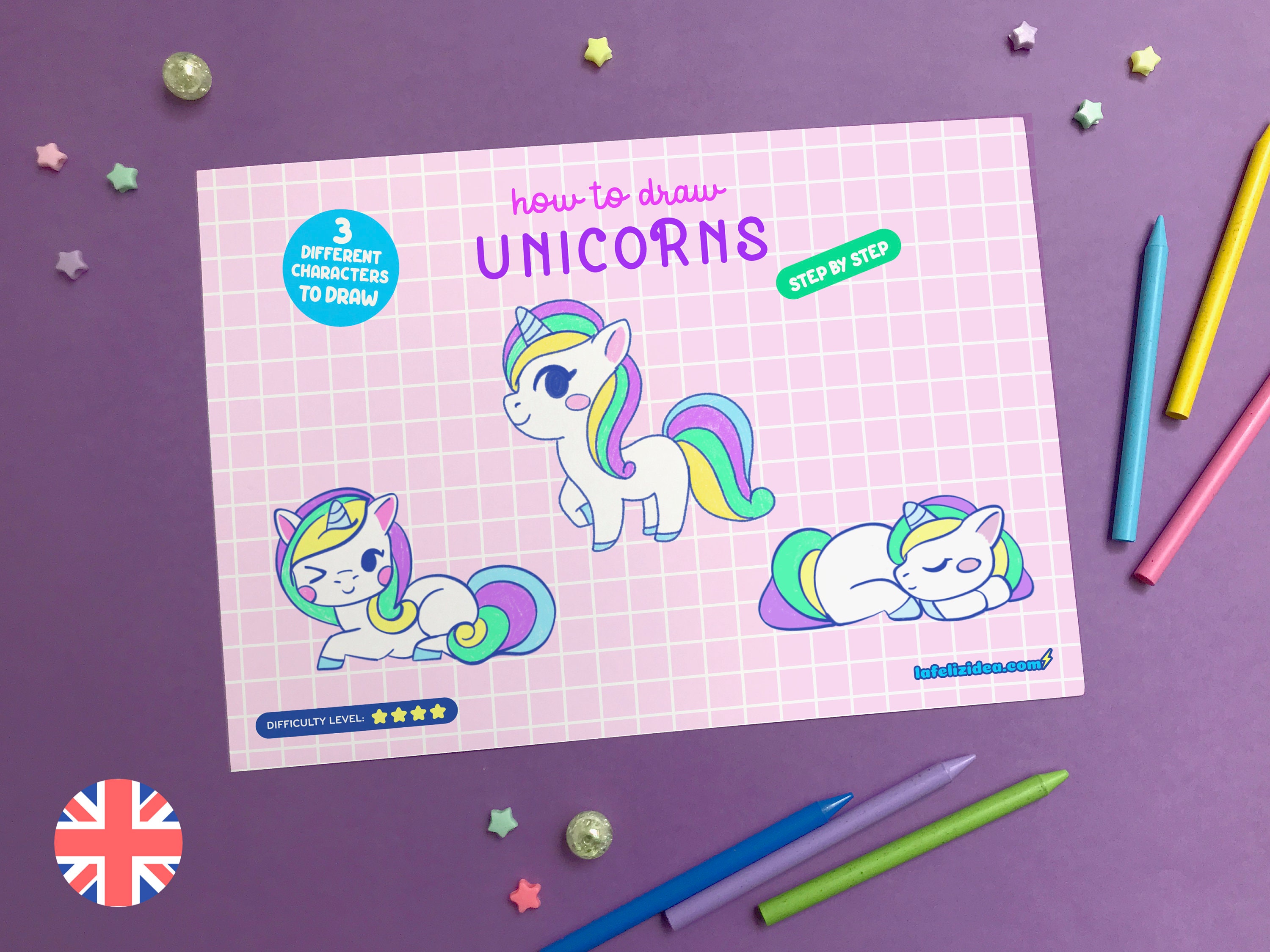 How to Draw Unicorns, Guide to Drawing, Learn to Draw, Drawing Course, Drawing for Children ...