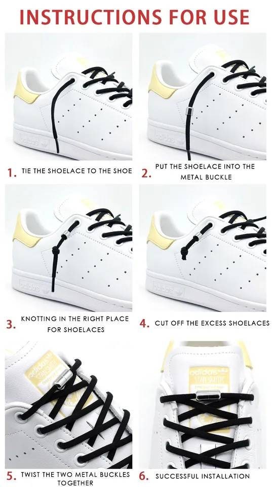 NO TIE Elastic Shoelaces, Lazy Laces, Kids Shoelaces, Trainer Laces - Etsy