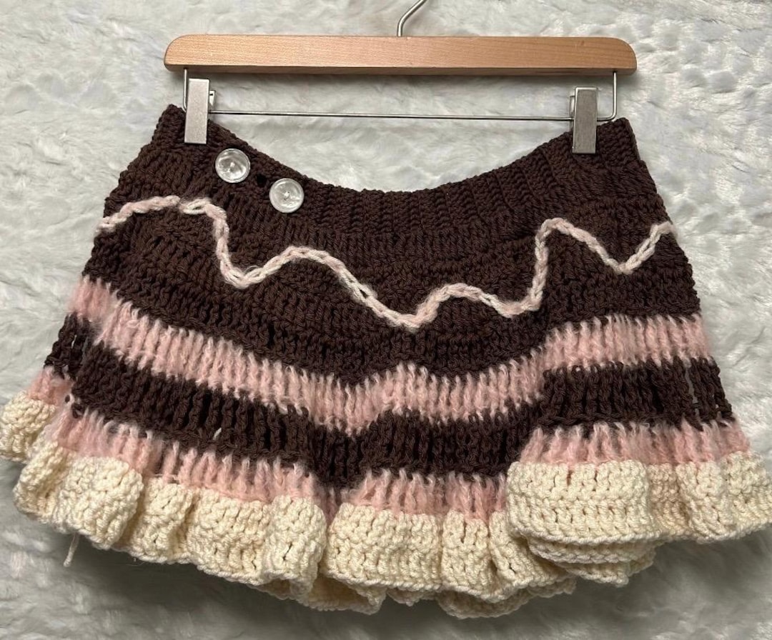 Wrap-around Ruffle Skirt Crochet PATTERN - Etsy