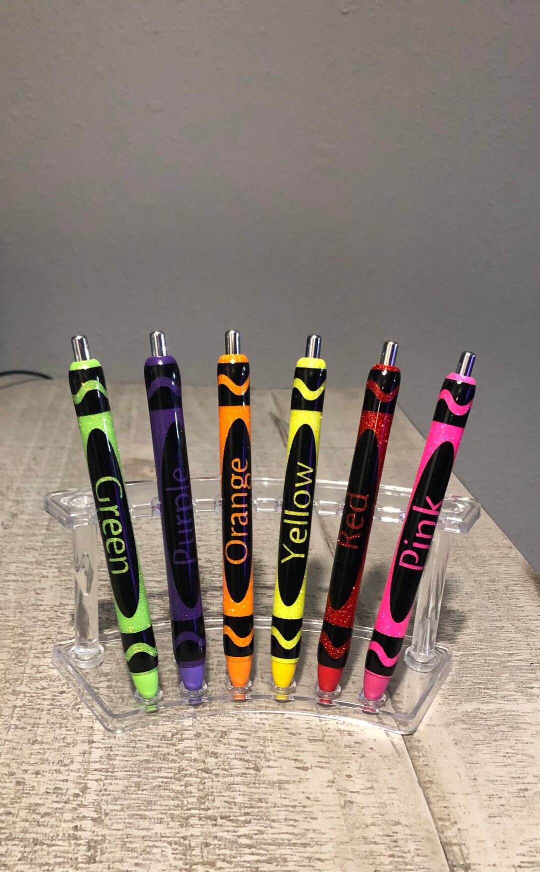 Personalized Glitter Gel Pen, Custom Epoxy Glitter Pen, Custom Gel Pen ...