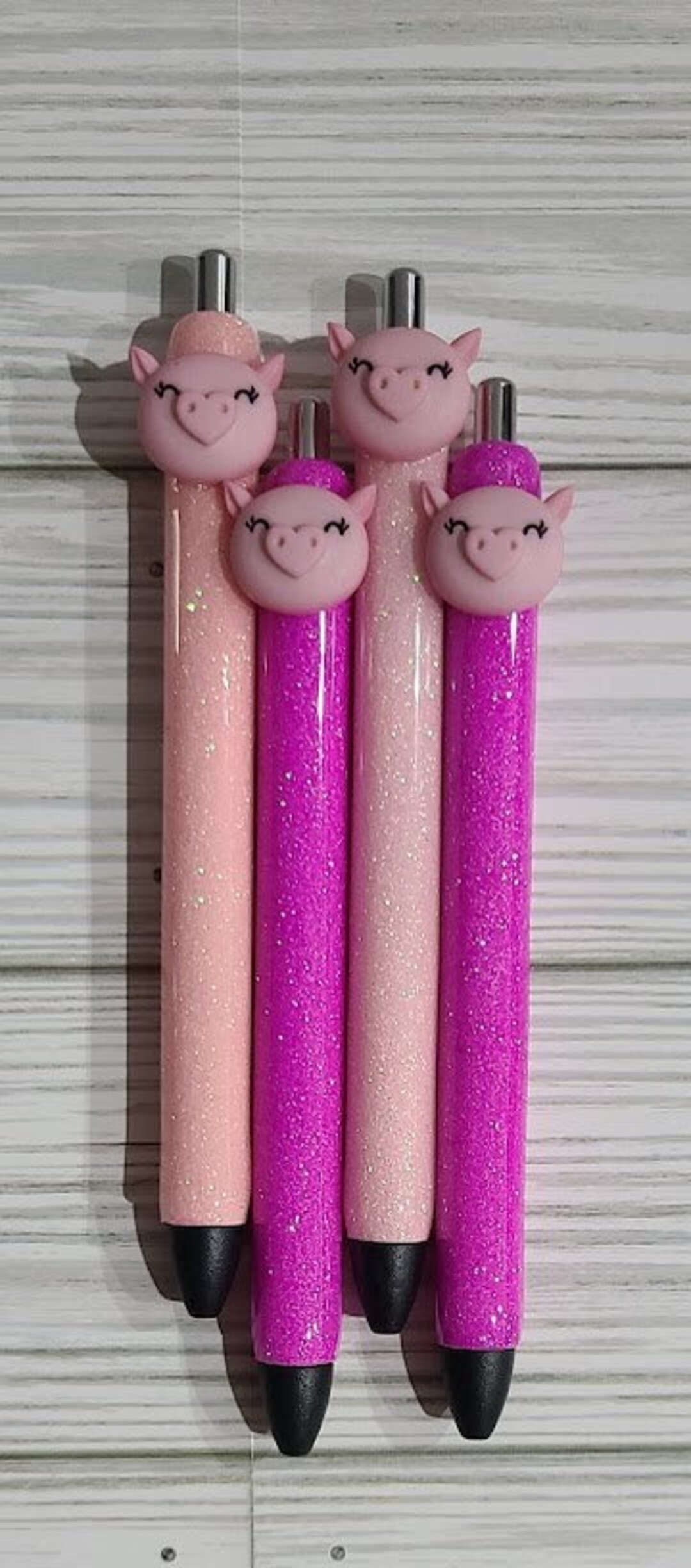 Pig Pens || Pink Glitter Pen || Inkjoy Glitter Pen || Refillable Gel ...