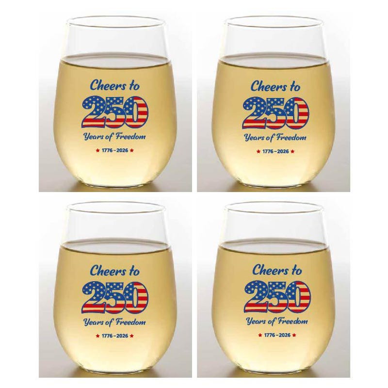 America 250 Wine Glass - Etsy