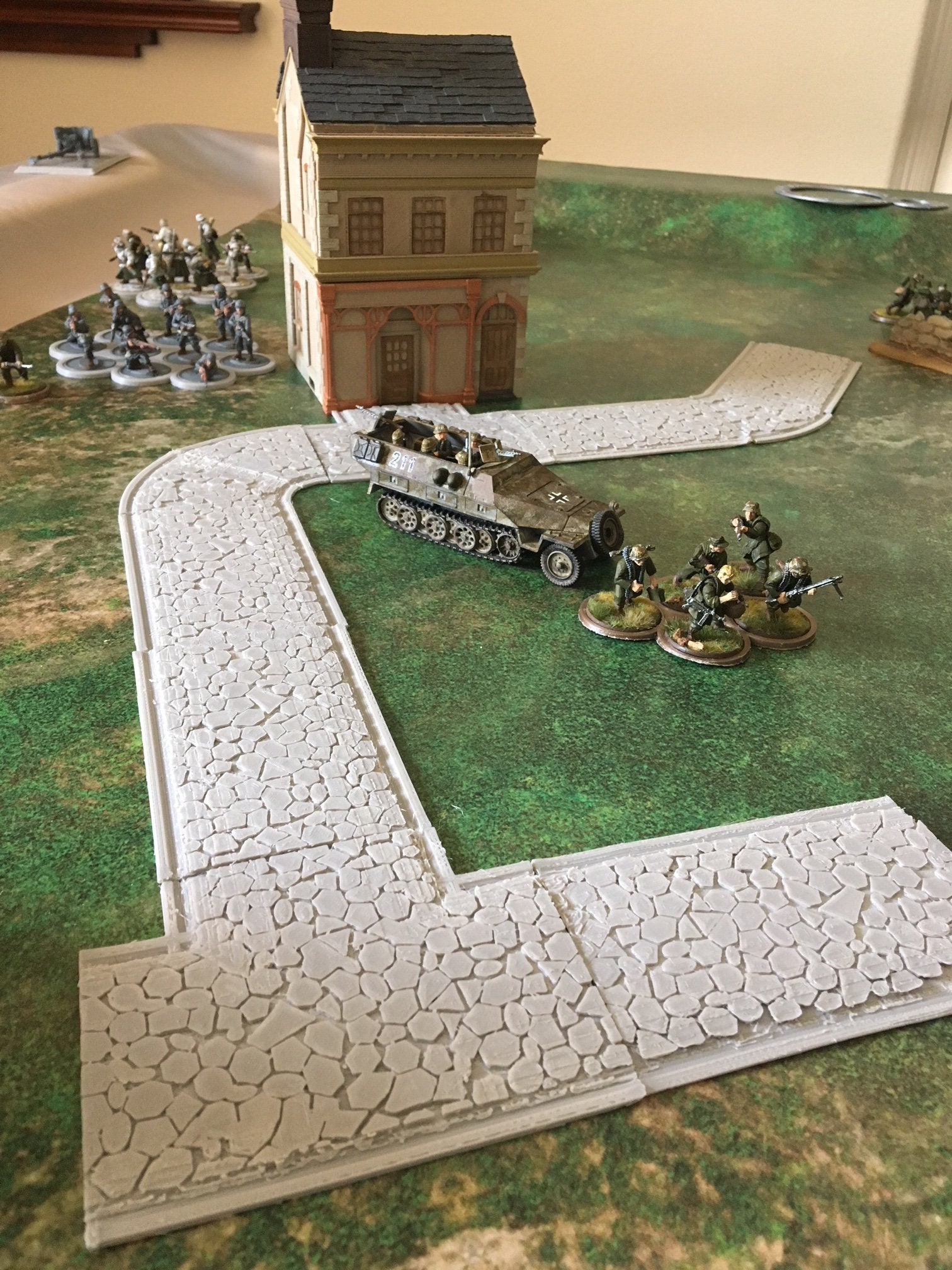 Miniature Wargame Tabletop Terrain Road Tiles 25mm 28mm 32mm | Etsy