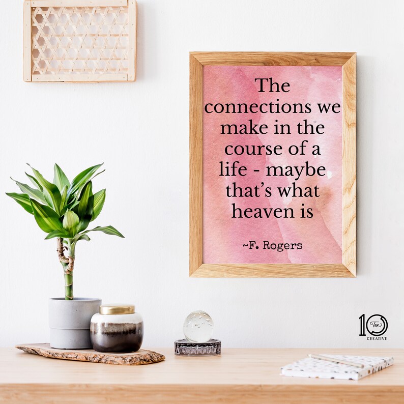 Mr Rogers Quote Printable Art Birthday Gift for Friend - Etsy