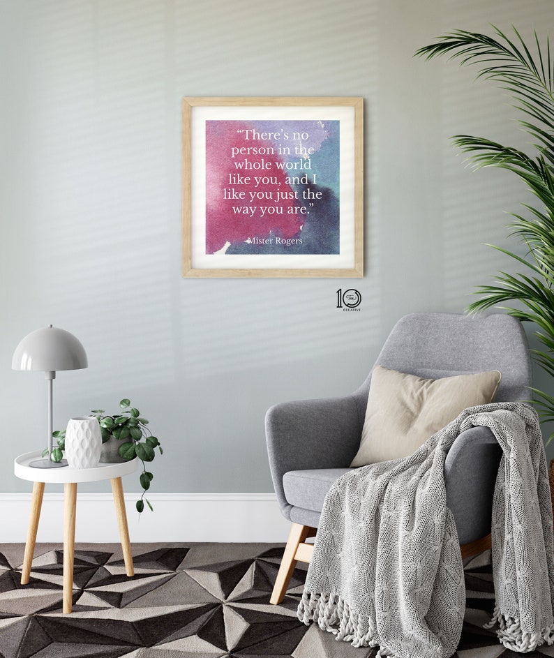 Mr Rogers Quote Printable Art Instant Download for Best Friend Female ...