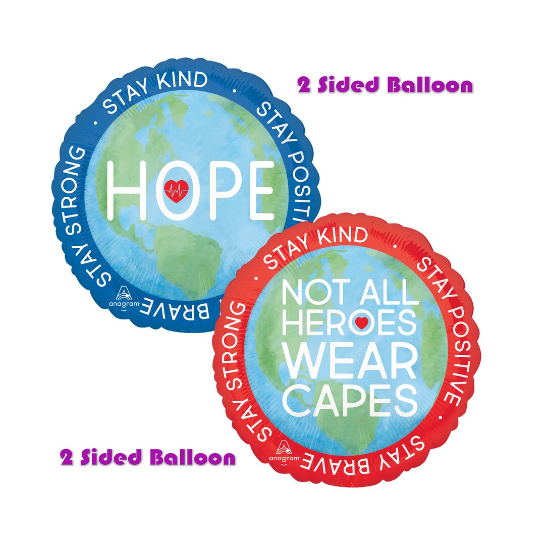 Hope Balloon 18", Nurse Decorations, Hospital Balloon, Get Well Balloon ...