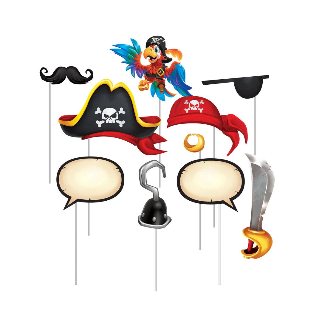 Pirate Photo Props, Pirate Balloon, Pirate Birthday, Pirate Themed ...