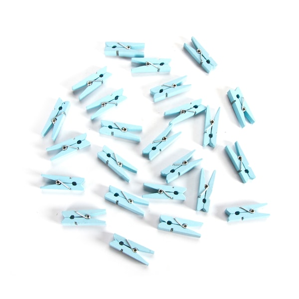 Blue Clothespins - Etsy