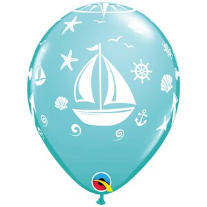Five Nautical Balloons, Anchor Balloon, Sailboat Balloon, Seaside ...