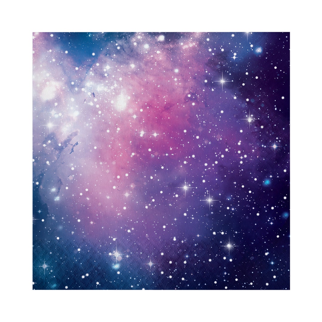 16 Large Galaxy Napkins, Space Napkins, Birthday Napkins, Galaxy Party ...