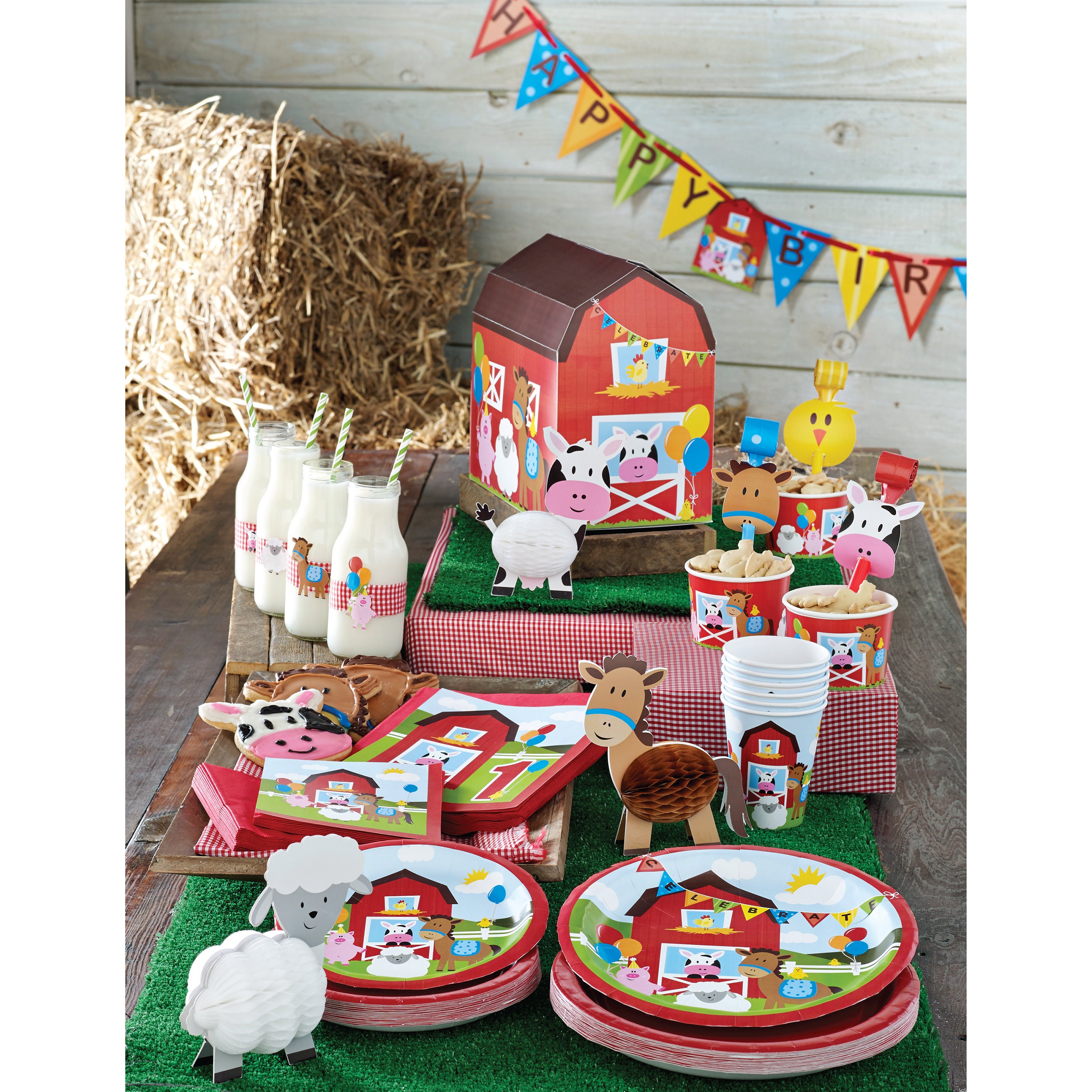 Farmhouse Tablecloth Barnyard Party Cow Party Farm Animals | Etsy