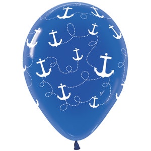 Five Anchor Balloons, Nautical Balloon, Sailboat Balloon, Seaside ...