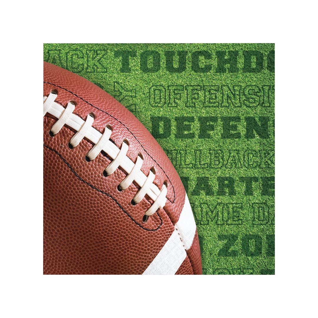 16 Large Football Napkin, Football Party, Football Game Napkins ...