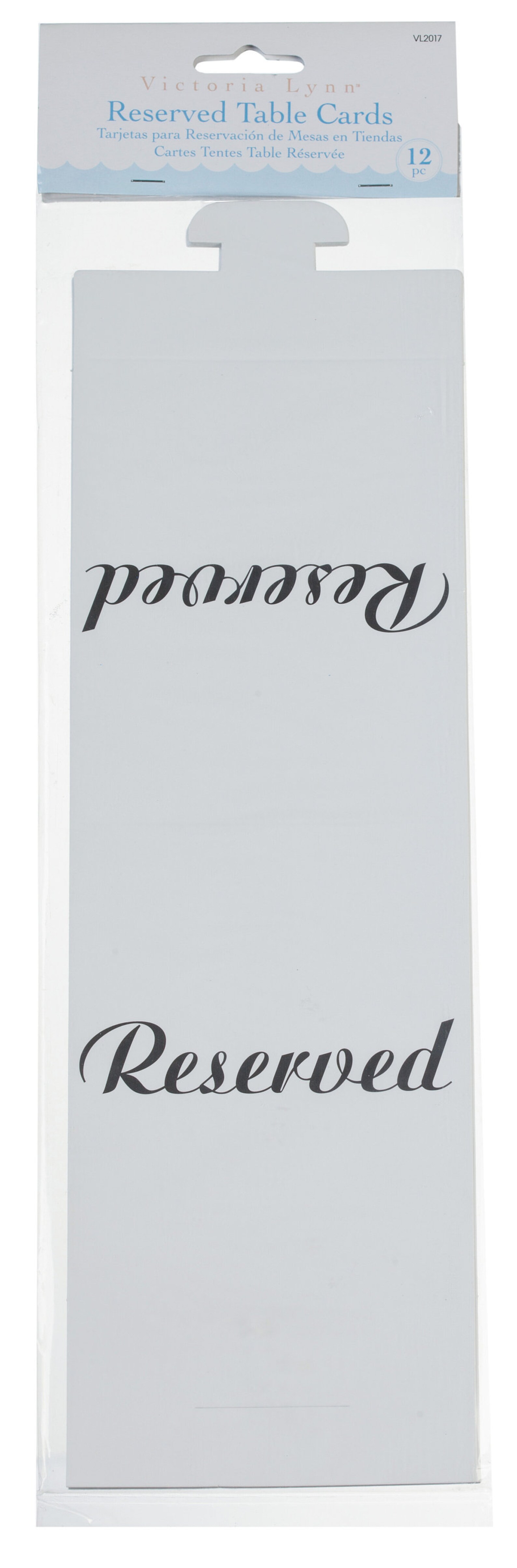 Reserved Seating Table Cards, Printed on Both Sides, Cards Folded Are 5 ...