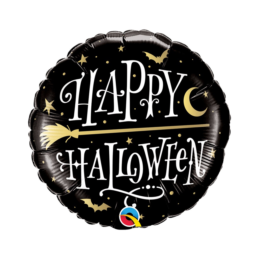 Happy Halloween Broom Balloon 18", Halloween Party, Broomstick ...