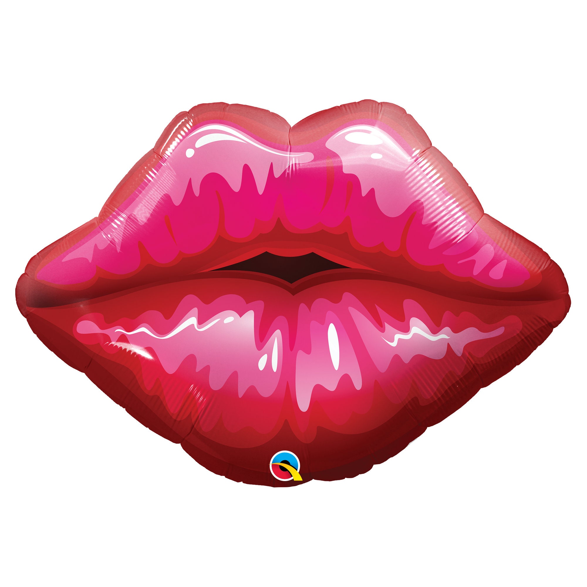 30 Red Lips Kiss Balloon Foil Mylar Balloon Etsy