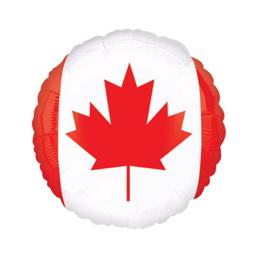 Canadian Flag Balloon 18", Maple Leaf Flag Balloon, Oh Canada Balloon ...