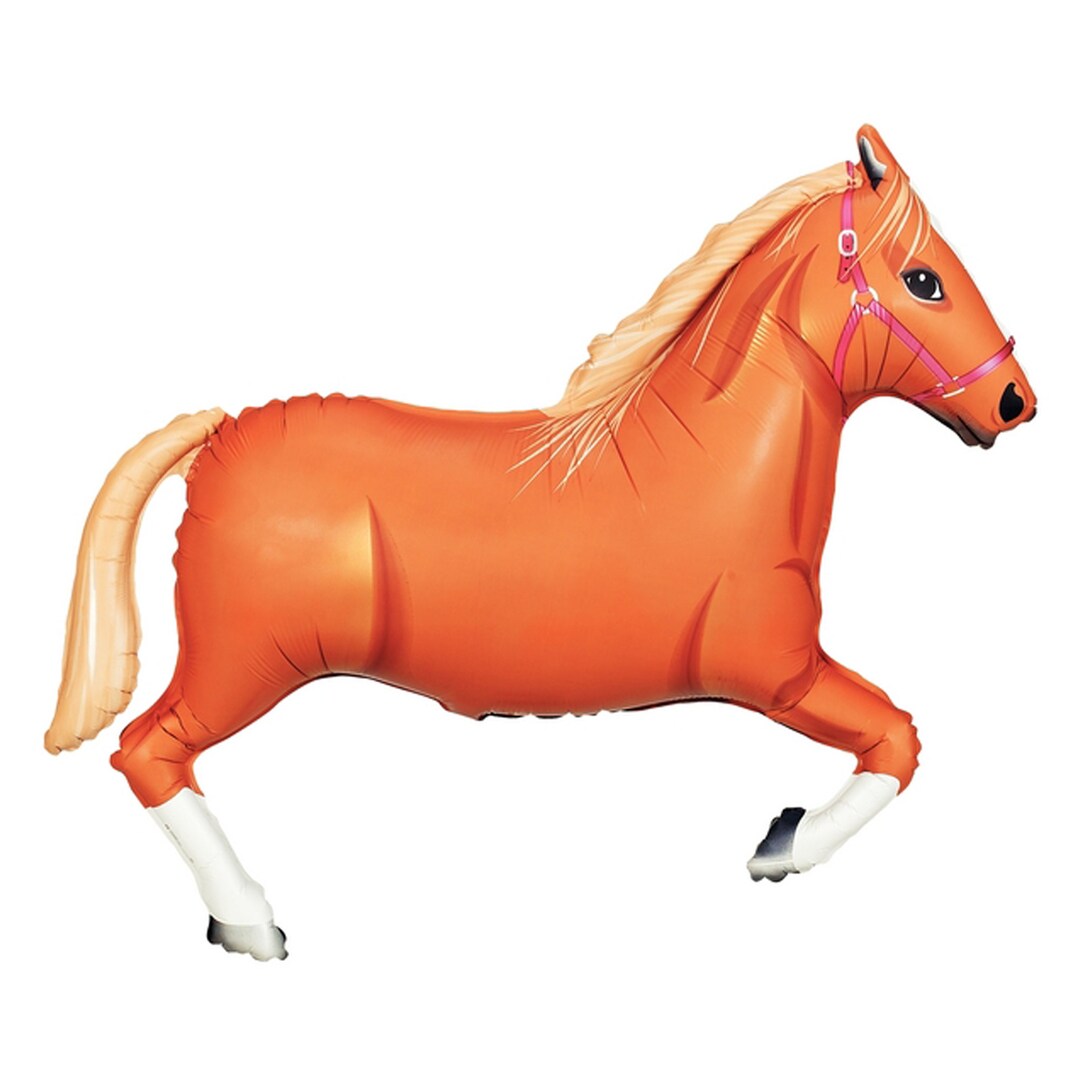 Tan Horse Balloon 43", Barnyard Balloon, Farm Animal, Farm Party ...