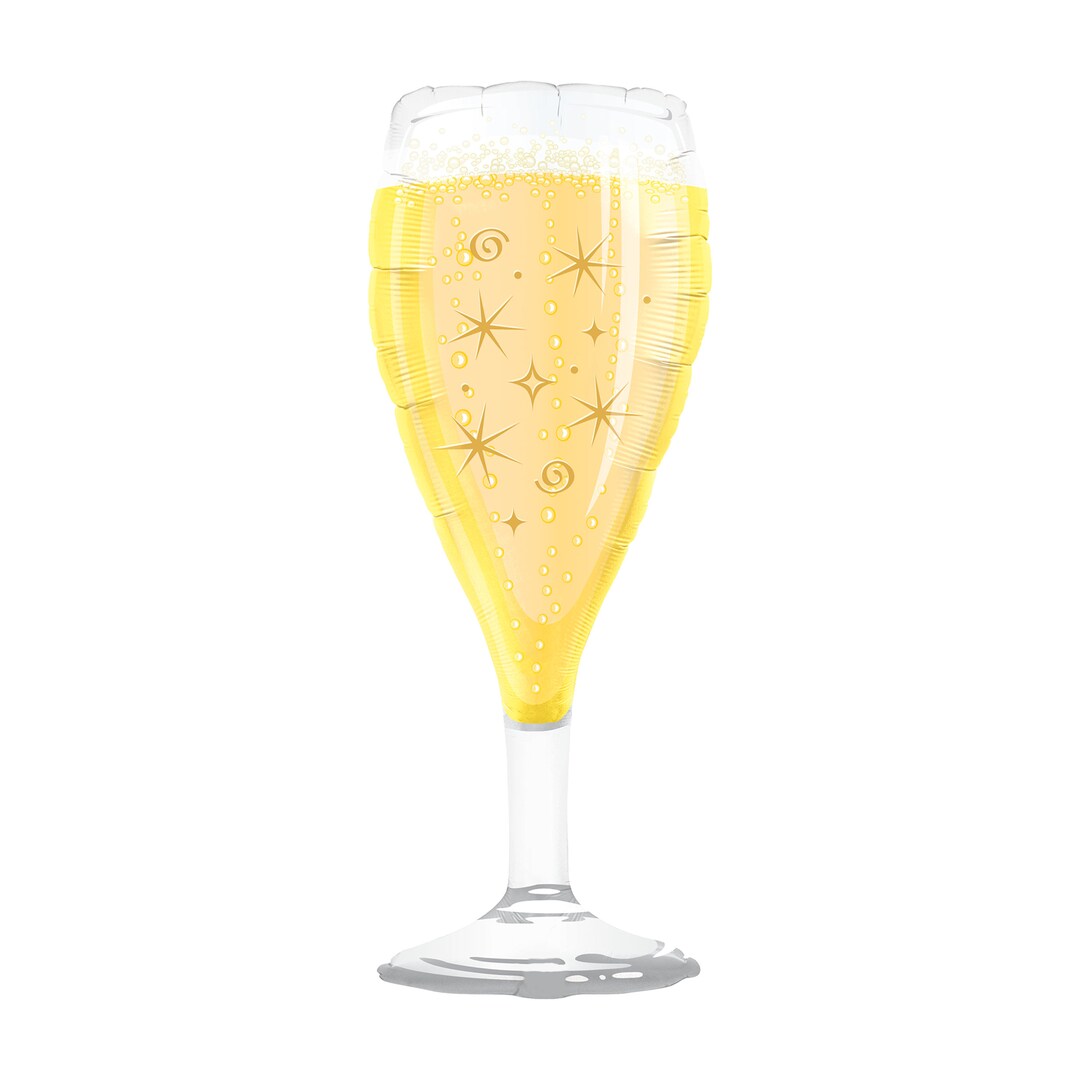 Champagne Glass Balloon 36", Champagne Balloon, Wedding Balloon ...