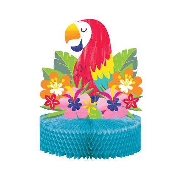 Parrot Centerpiece Luau Party Tropical Party Decoration | Etsy