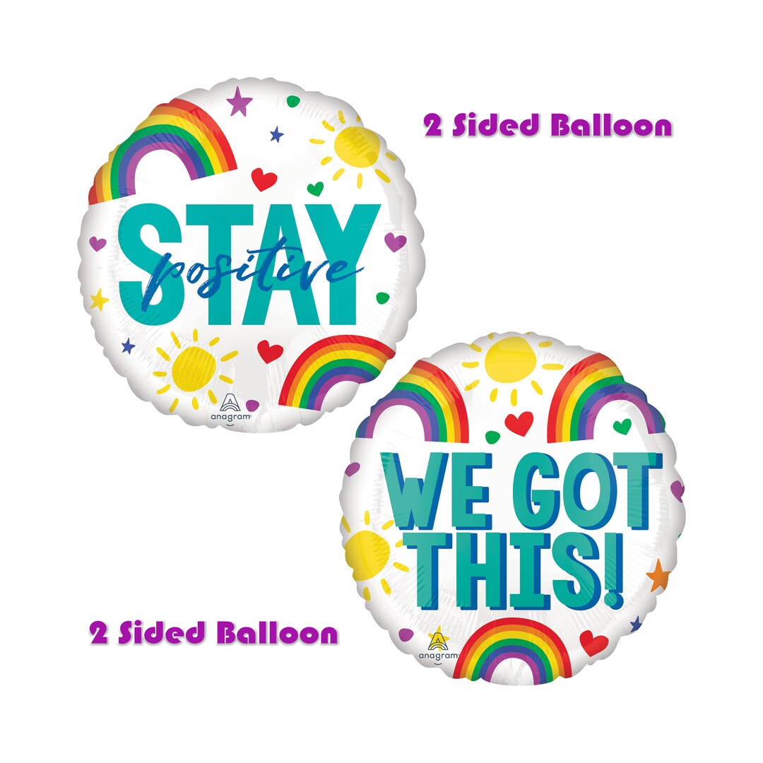 Stay Positive Balloon 18", Hospital Balloon, Get Well Balloon, Nursing ...