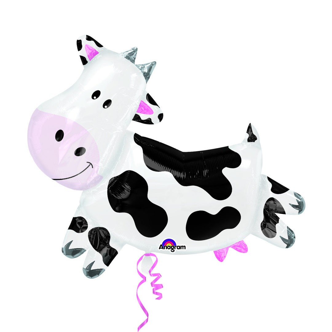 Jumbo Cow Balloon 30", Barnyard Balloon, Farm Animal Balloon, Cow Party ...