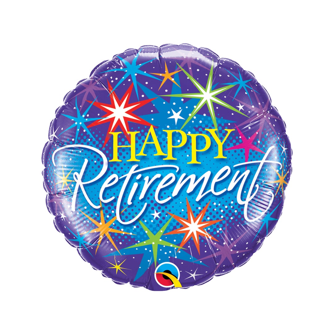 18" Happy Retirement Balloon, Retirement Party, Retirement Decorations ...