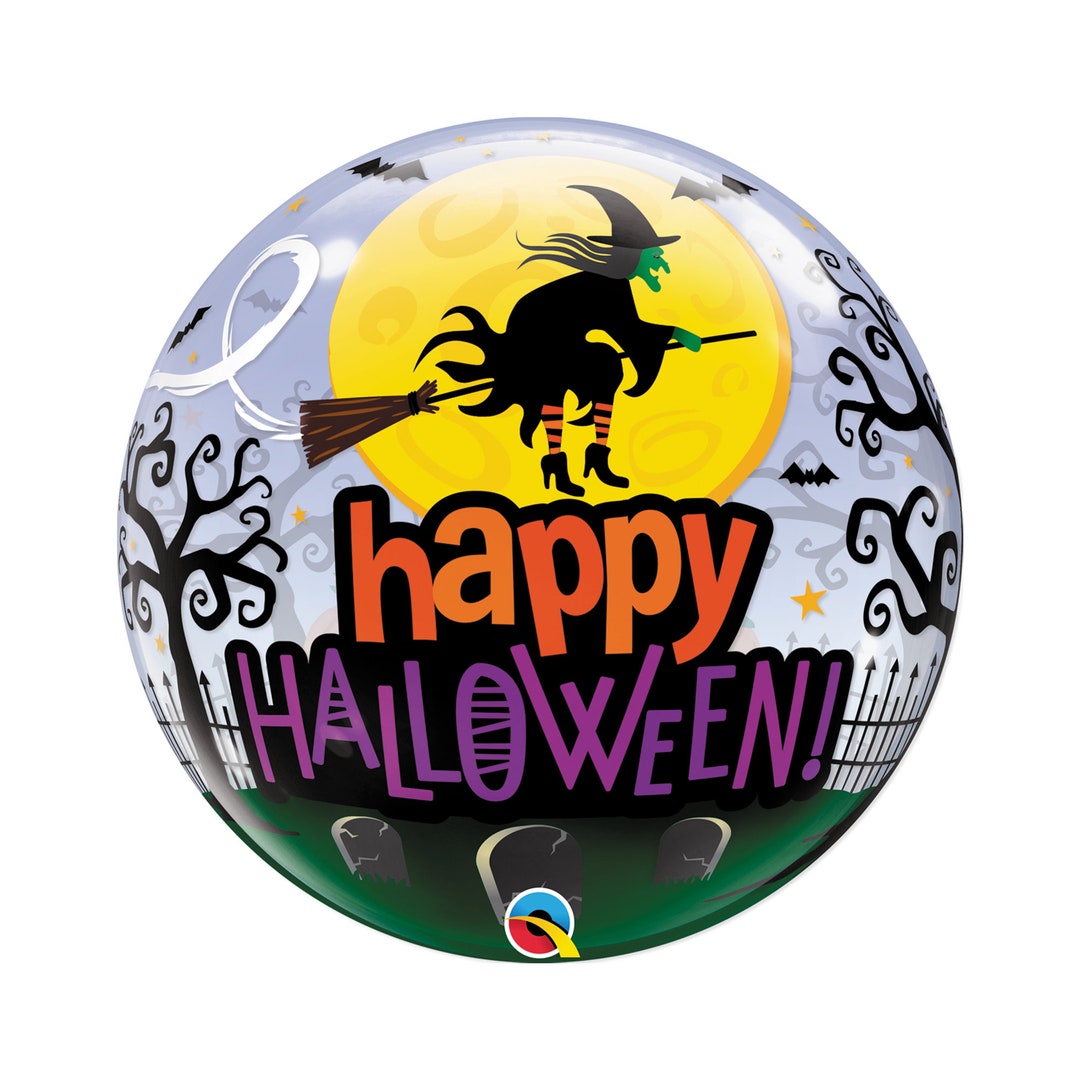 Halloween Witch Balloon 22", Haunted House Balloon, Halloween Pumpkin ...