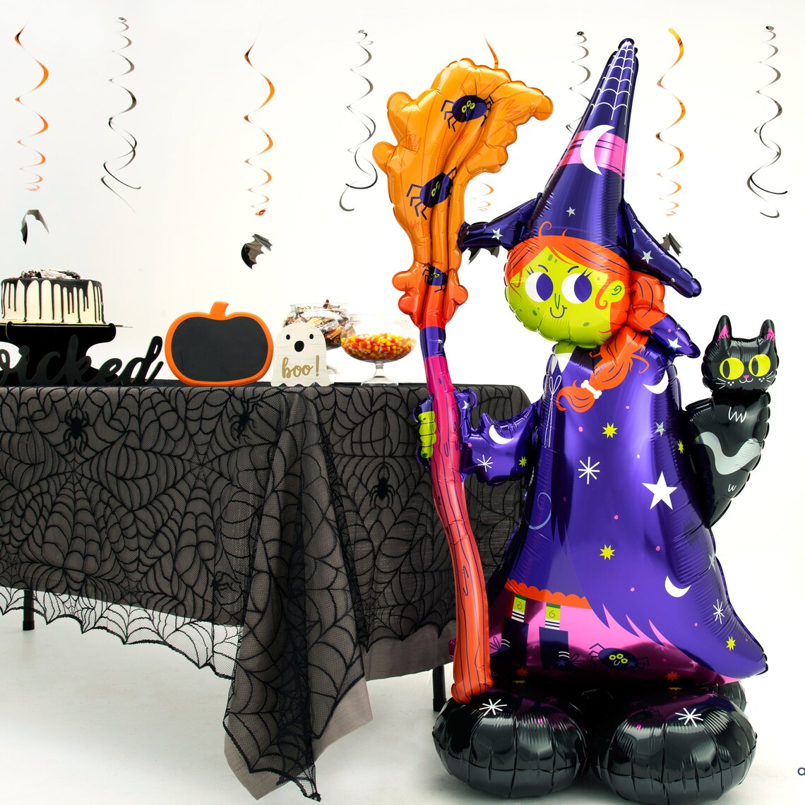 Smiling Witch Balloon Air Only 56", Airloonz Balloon, Halloween Party ...