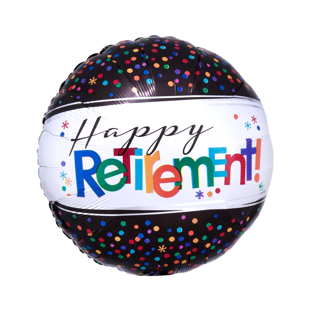 Happy Retirement Balloon 18", Retirement Party, Retirement Decorations ...