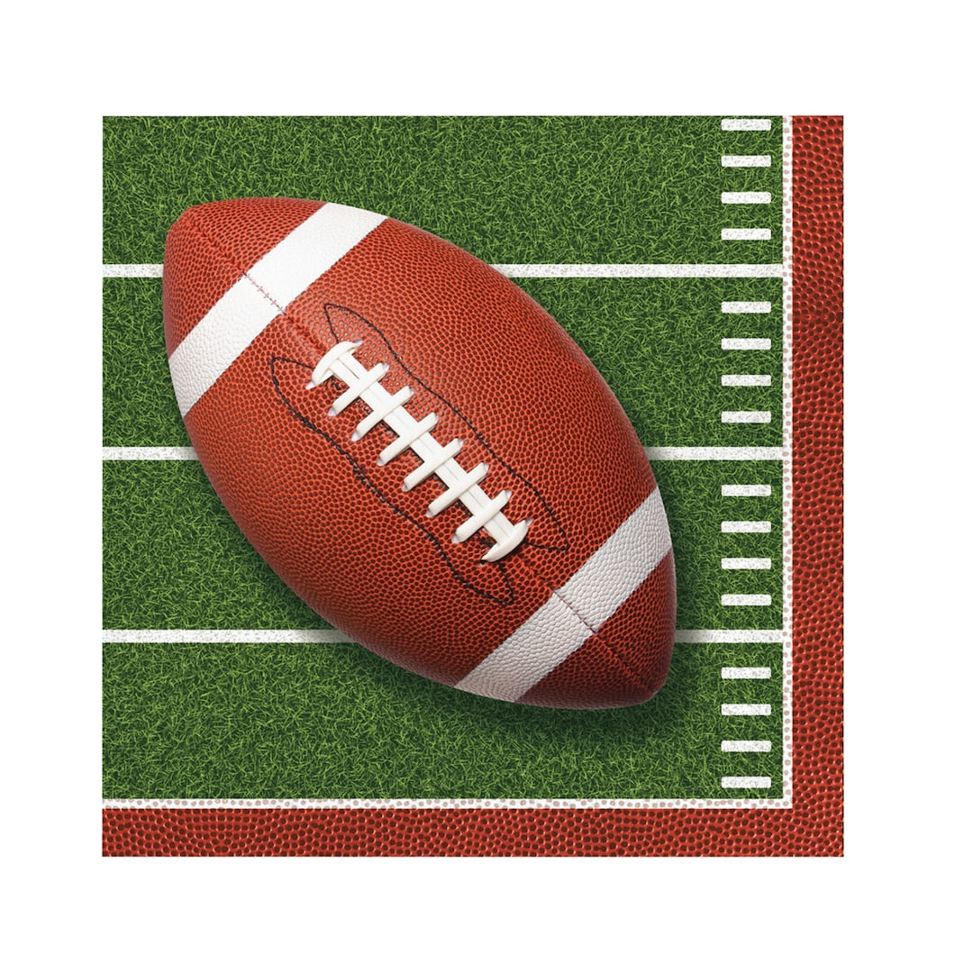 16 Large Football Napkins, Football Party, Tailgate Party Napkins ...