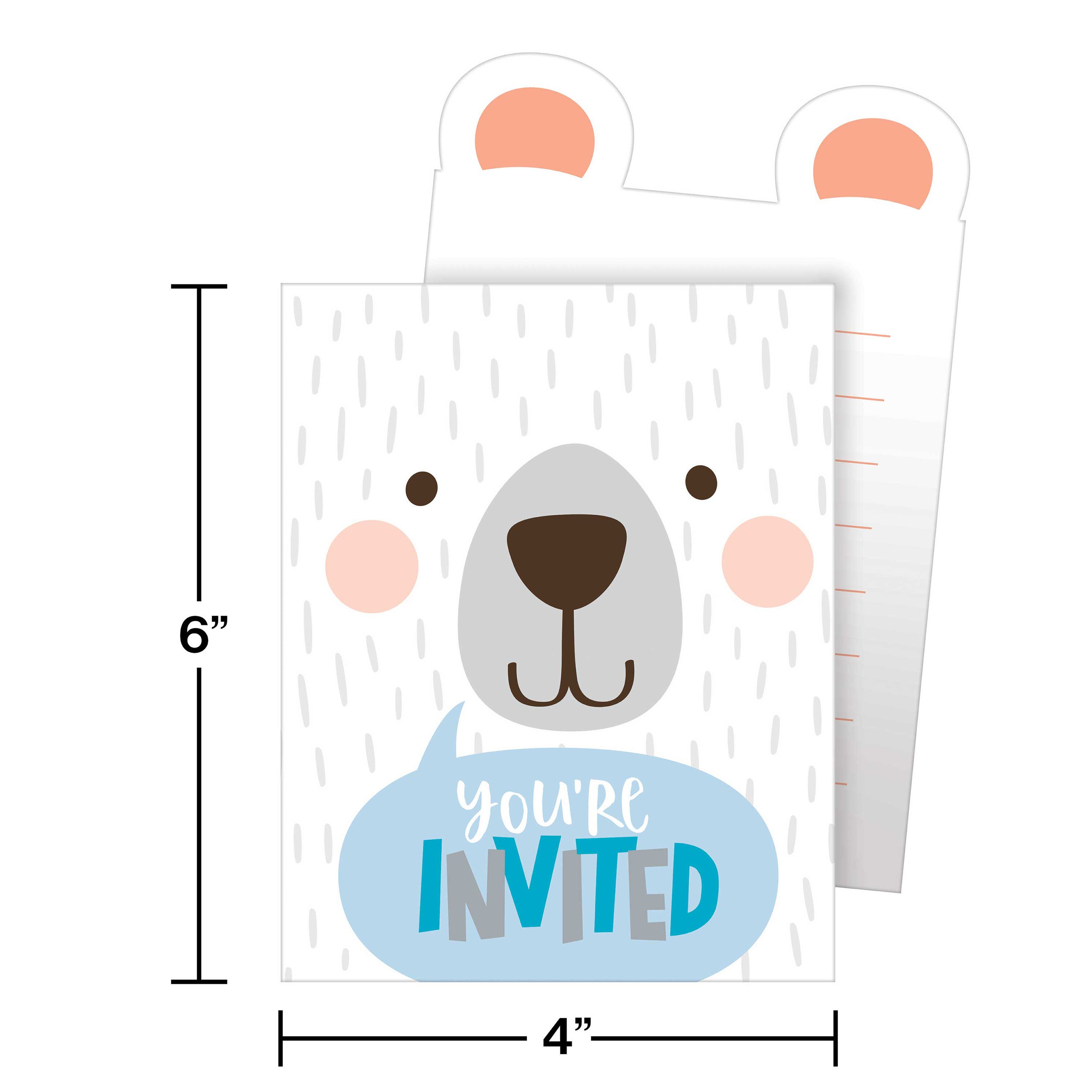 8 Bear Invitations, Bear Party Invite, Bear Birthday Party, Bear Themed ...