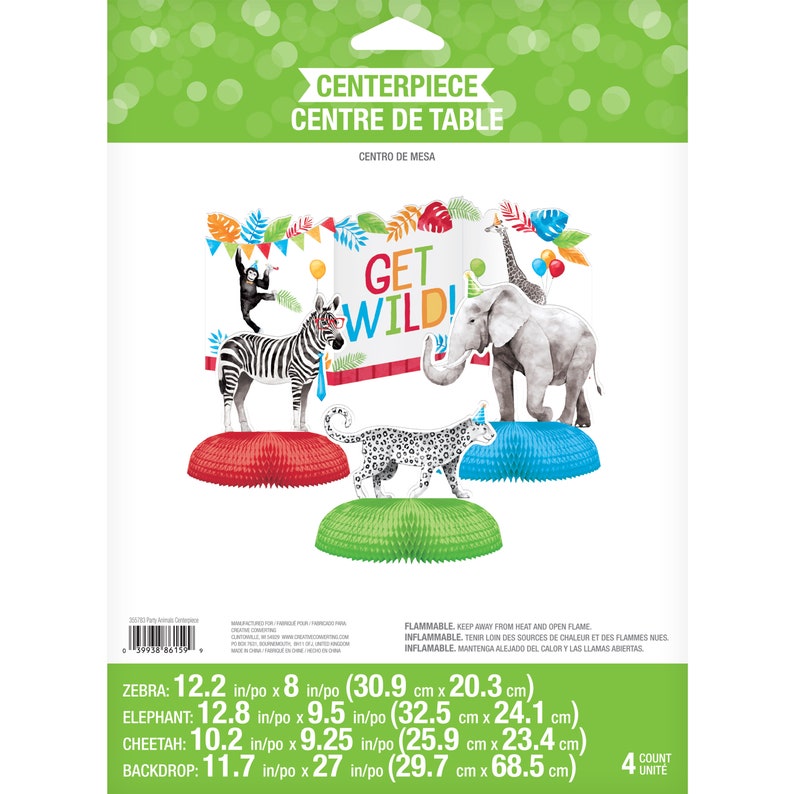 Party Animals Centerpiece Jungle Themed Party Safari Party - Etsy