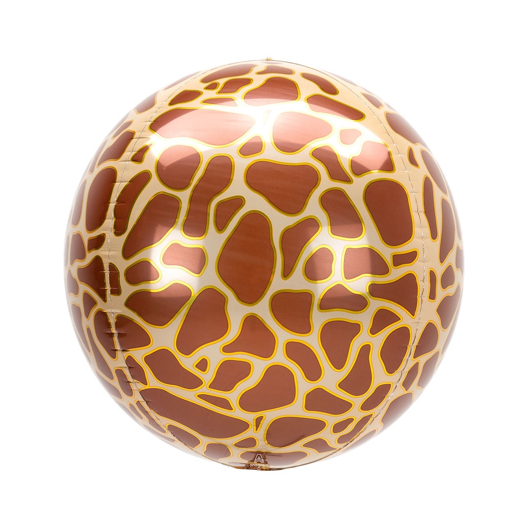 Round Giraffe Print Balloon 16", Animal Skin Balloon, Animal Hide ...