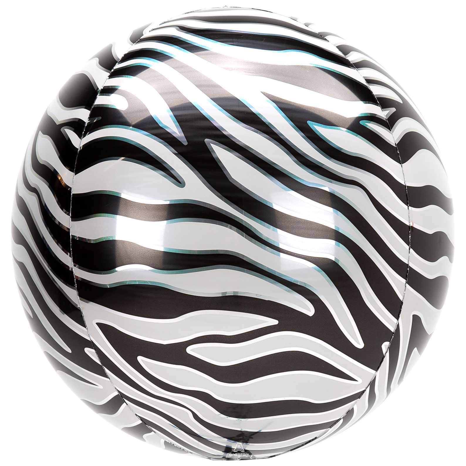 Round Zebra Print Balloon 16", Animal Skin Balloon, Animal Hide Balloon ...