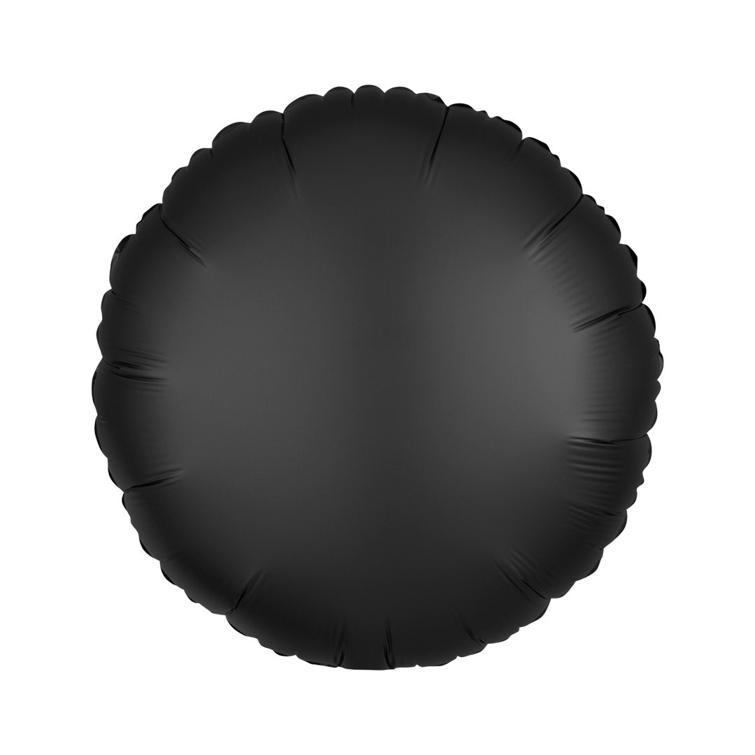Black Circle Balloon 18", Anniversary Balloon, Circle Shaped Balloon ...