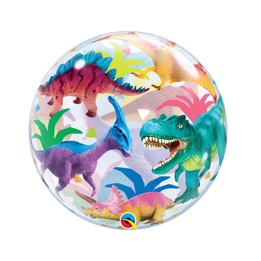 Colorful Dinosaur Balloon 22", Dinosaur Party, Dinosaur Themed Party ...