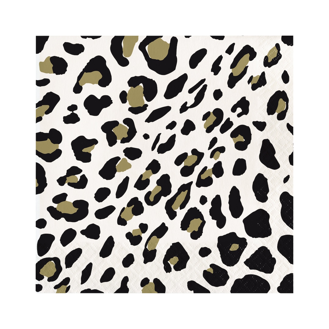 16 Large Leopard Napkins, Leopard Pattern, Leopard Party, Leopard ...