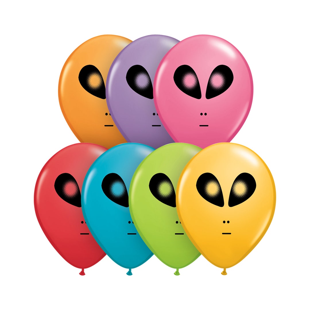 Ten Alien Balloons 5, Outer Space Balloon, Space Party, Astronaut ...