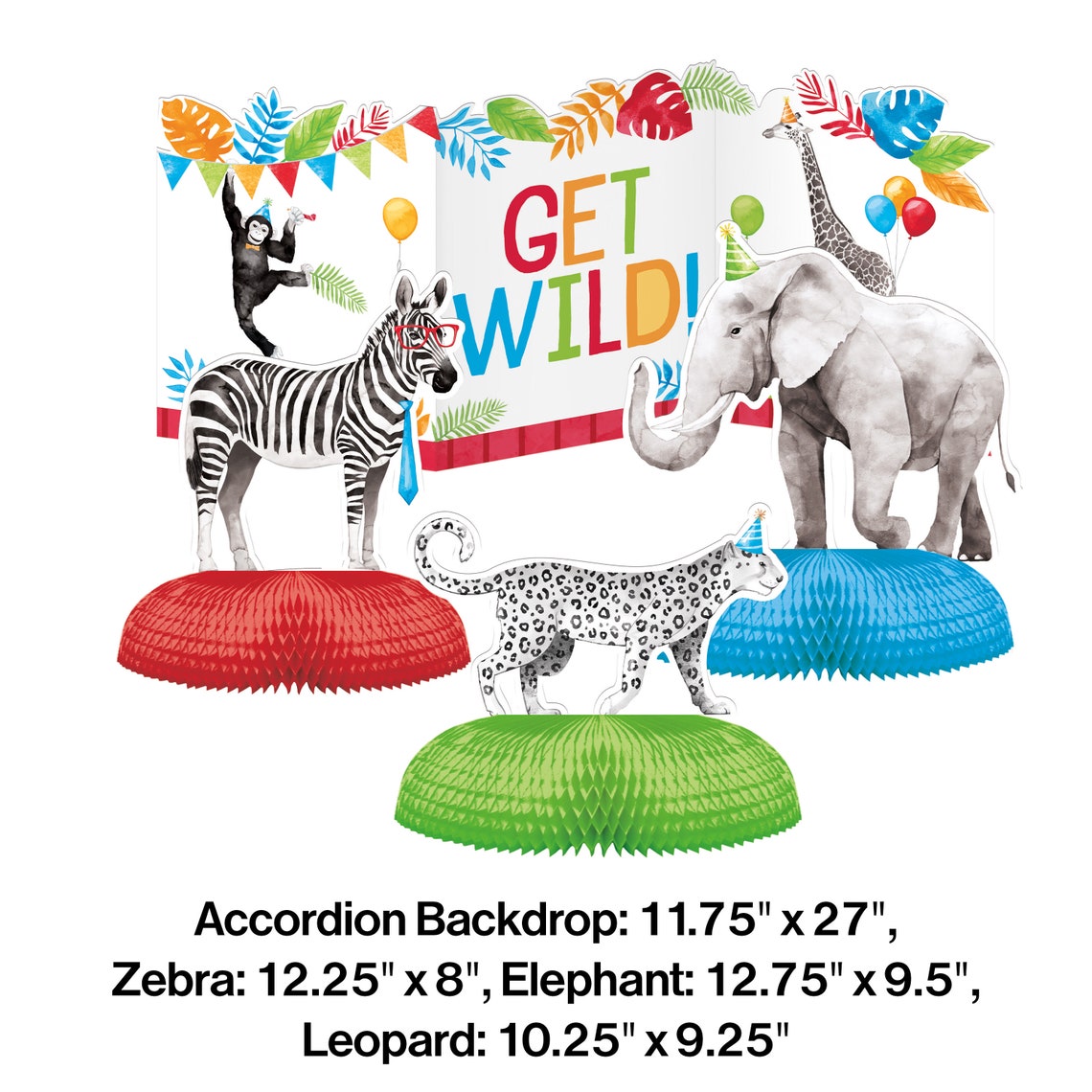Party Animals Centerpiece Jungle Themed Party Safari Party - Etsy