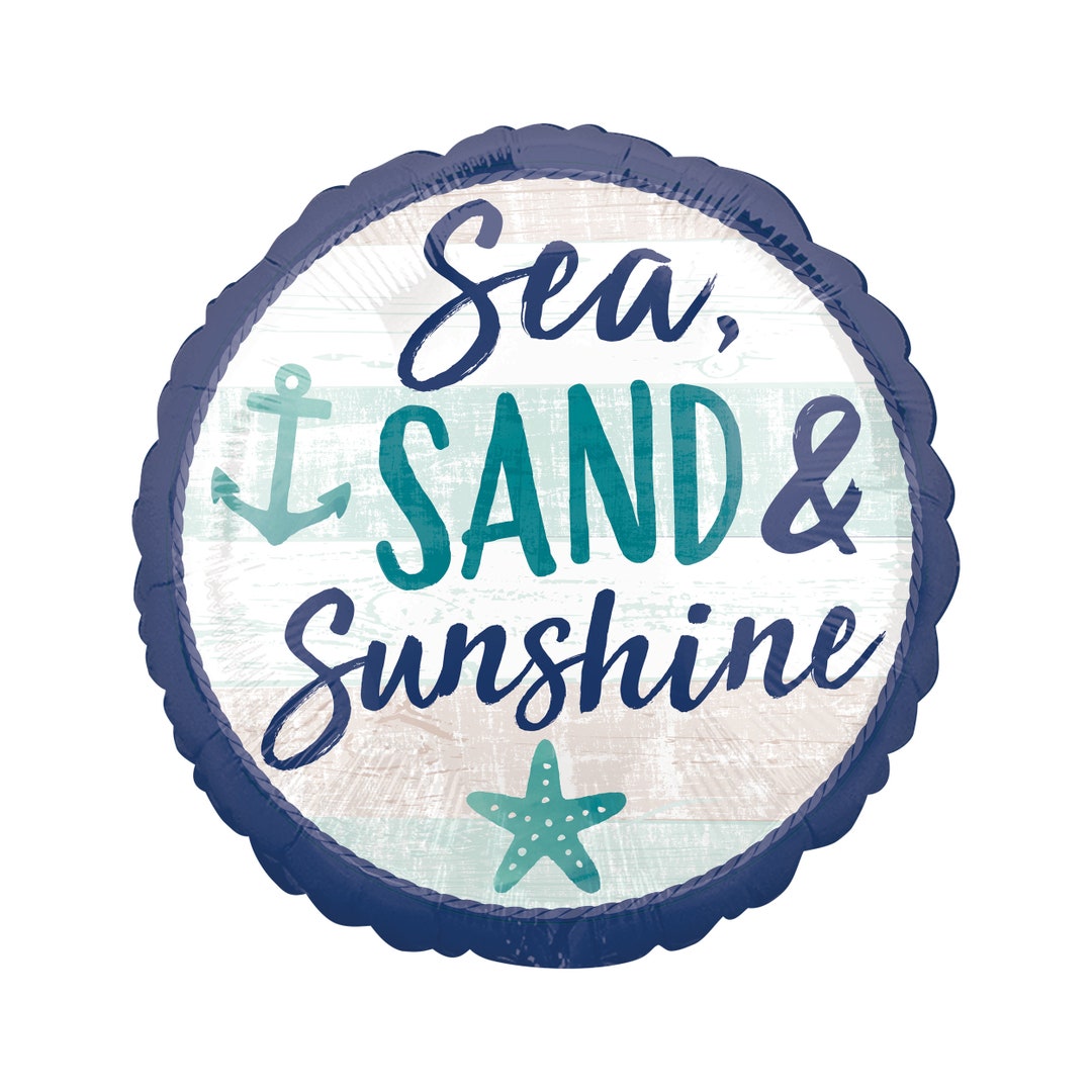 Sea Sun and Sunshine Balloon 18", Clam Bake Balloon, Lobster Cookout ...