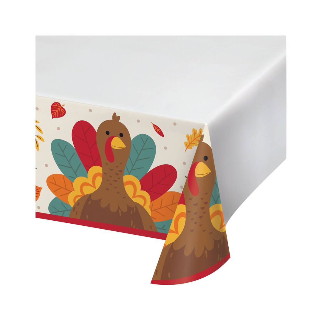 Turkey Tablecloth, Thanksgiving Tablecloth, Thanksgiving Turkey ...